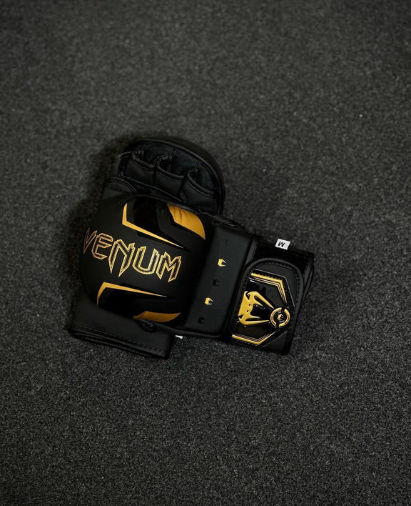 Venum Elite-Style Boxing Gloves (Black/Gold) – Five Star Boxing